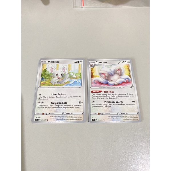 Jual Pokemon Card Set (Minccino + Cinccino) | Shopee Indonesia