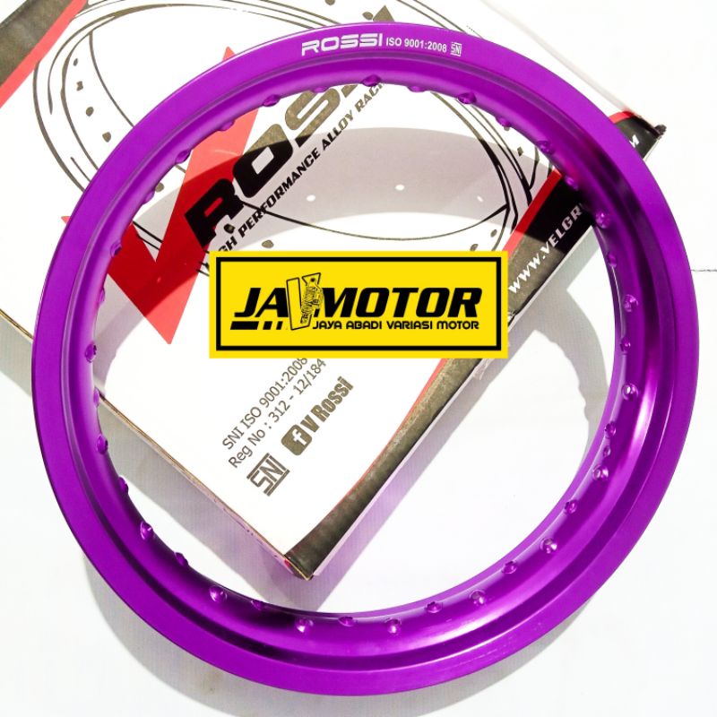 Jual VELG ROSSI VELG WM SUPERMOTO 17 300 HOLE 36 UNGU VELG SUPERMOTO ...