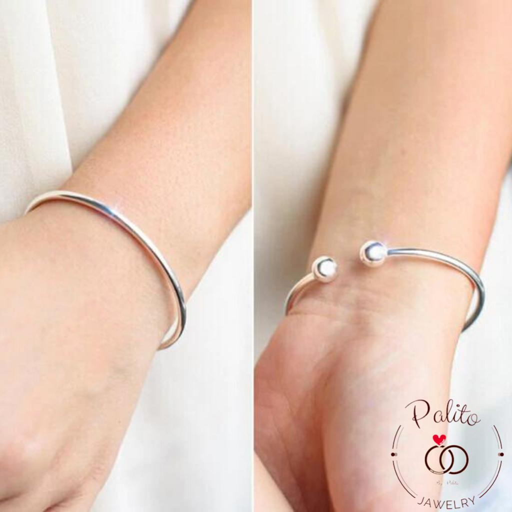 Jual GELANG BAJA PUTIH TITANIUM STAINLES TEEL CANTIK DAN KEREN UNTUK ...