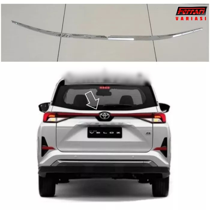 Jual list kaca belakang pintu | window trim chrome mobil Avanza 2022 ...