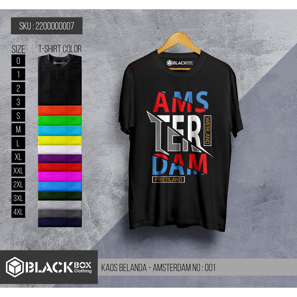 Jual Kaos Amsterdam Belanda - Tshirt Amsterdam Belanda - Kaos Baju ...