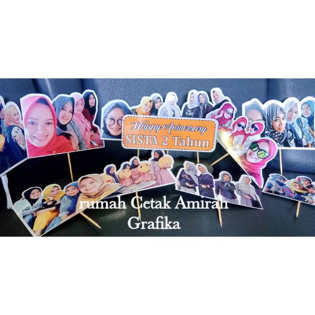 Jual PAKET TOPPER CAKE FOTO CUSTOM | Shopee Indonesia