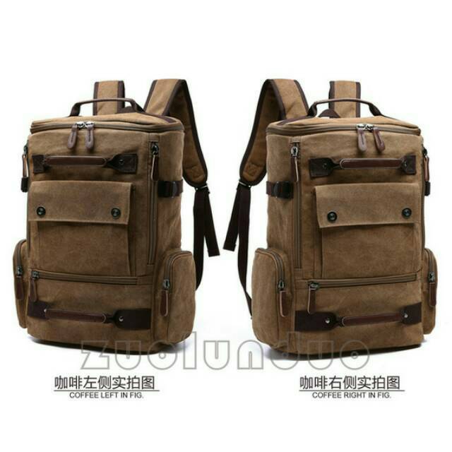 Jual tas pria tas gemblok tas ransel kanvas 8831 tas sekolah tas kuliah ...