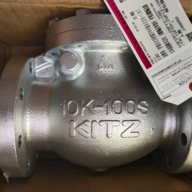 Jual KITZ Check Valve KITZ 4 inch Original Cast Iron Swing JIS 10K-100S Made in Japan | Shopee ...
