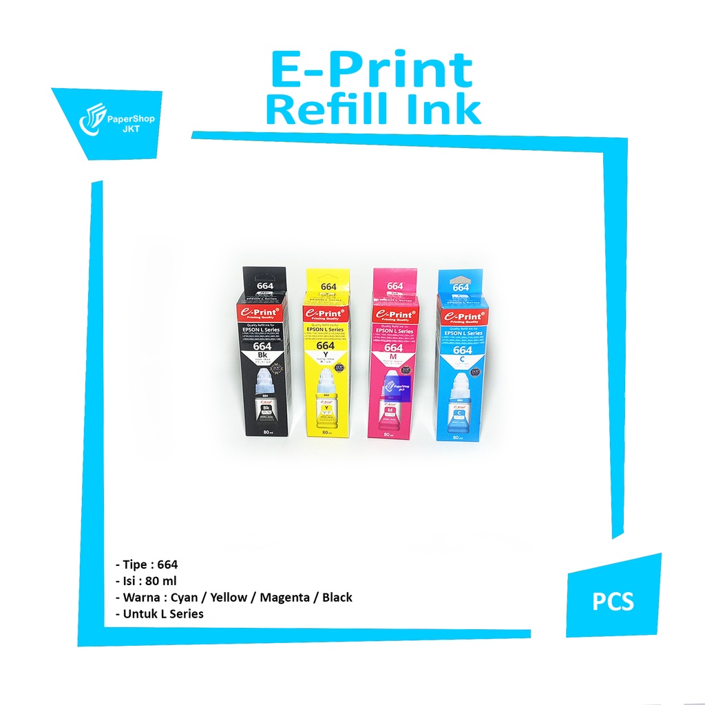 Jual Eprint - Tinta Epson Bulk Ink L Series 80ml - Pcs | Shopee Indonesia