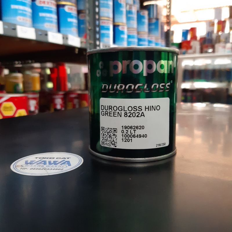 Jual cat duco Propan durogloss hino green 8202A 200ml | Shopee Indonesia