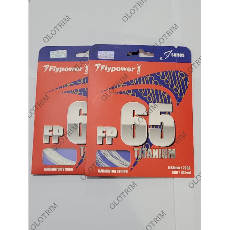 Jual Senar Badminton Flypower FP65 Titanium J series FP 65 Ti Jseries ...