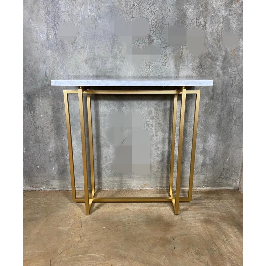 Jual Meja Console Kaki Besi gold | Shopee Indonesia