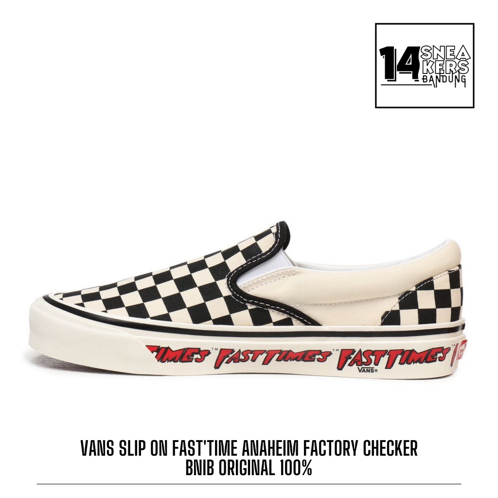 Jual Vans Slip On Fast'Time Anaheim Factory Checker ORIGINAL | Shopee ...