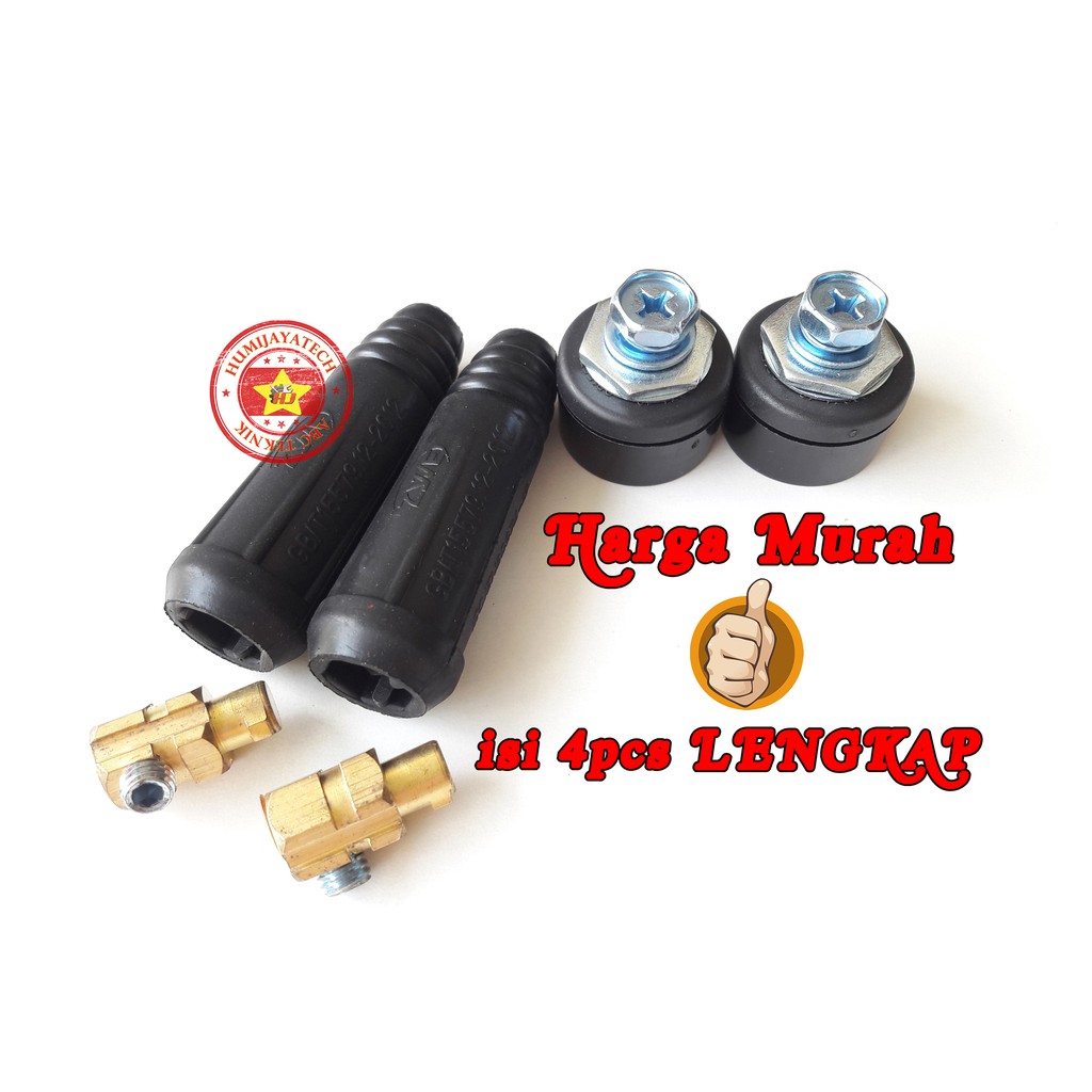 Jual Konektor Las 4pcs Lengkap Female dan Male / Konektor Set Lengkap ...