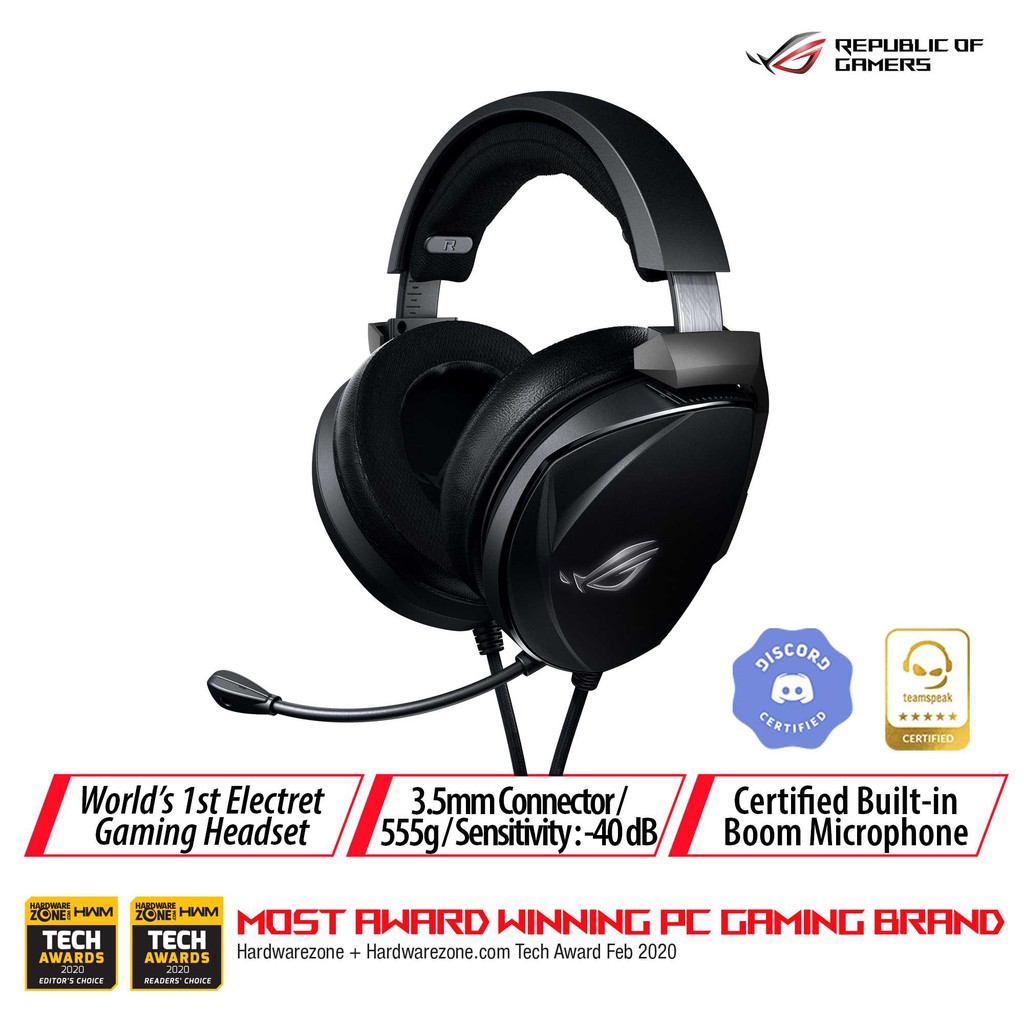 Jual ASUS ROG Theta Electret 3.5mm gaming headset Essence electret ...