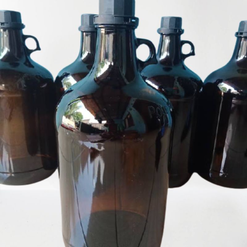 Jual Botol coklat 4 liter / botol besar / botol warna coklat / botol ...