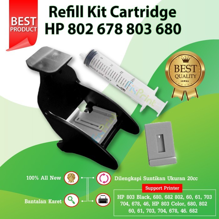 Jual penyedot / vacuum tinta cartridge printer hp 680 678 704 802 803 ...