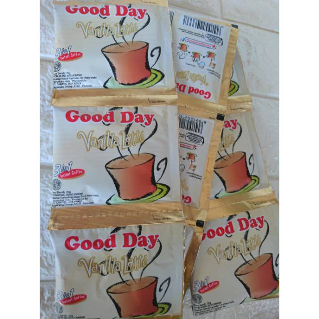Jual Good Day Vanilla Latte 1 renteng isi 10 sachet | Shopee Indonesia