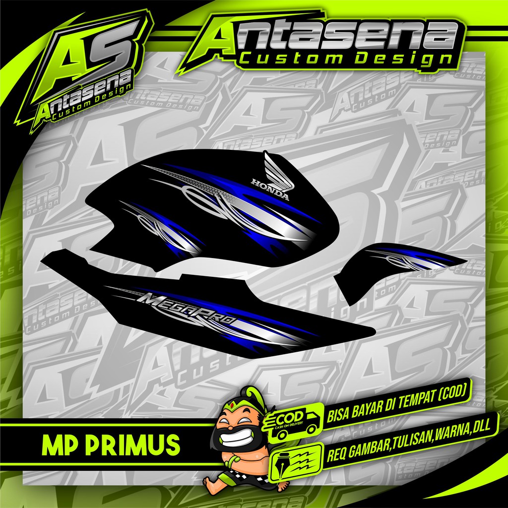 Jual Striping Megapro Primus Racing Herex Stiker Motor Variasi Honda MP ...