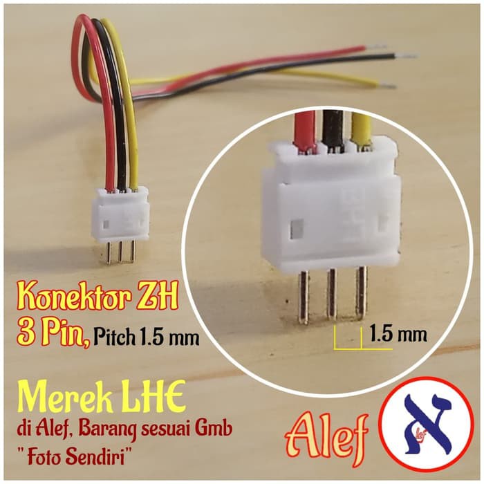 Jual 5Pairs Konektor ZH 3 Pin A1501 LHE kabel pitch 1.5 White Housing Socket jst | Shopee Indonesia