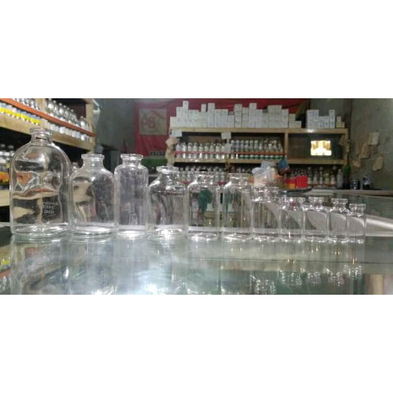 Jual JEMBER BOTOL PINISILIN BAHAN KACA+TUTUP. MULTI FUNGSI UKURAN 3cc ...