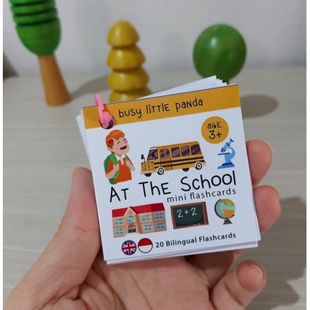 Jual Mini Flash Cards At School - Kartu Flashcard Mini Tema di Sekolah ...
