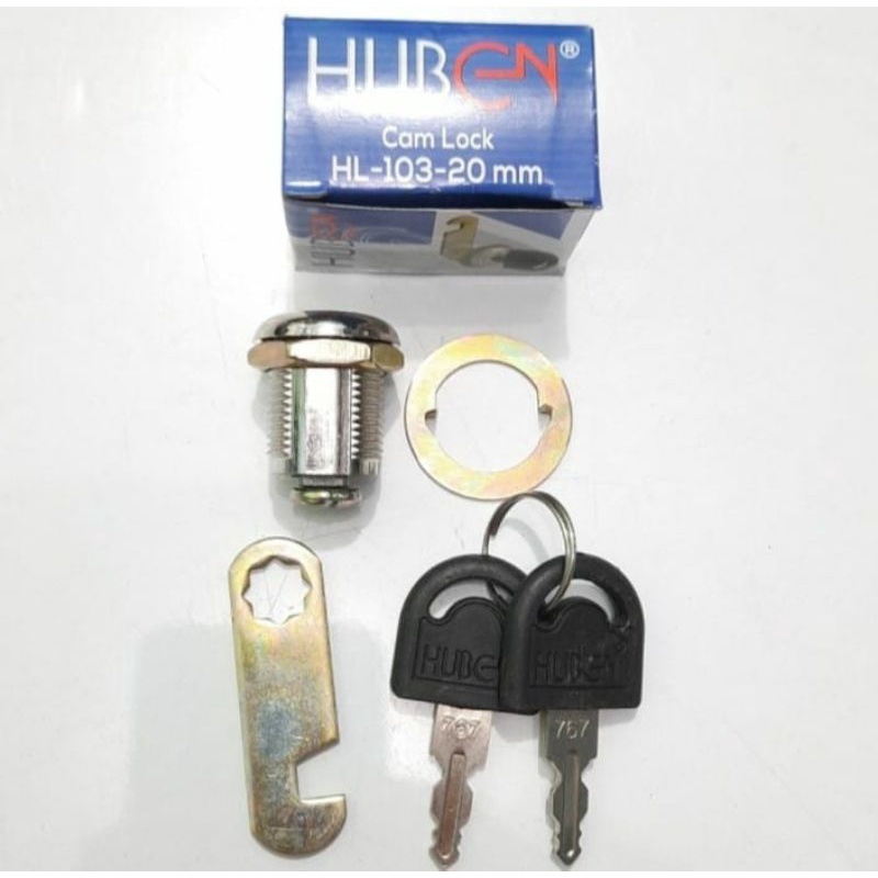 Jual HUBEN Kunci Loker Locker HL 103-20mm Kait Camlok - Kunci Laci | Shopee Indonesia