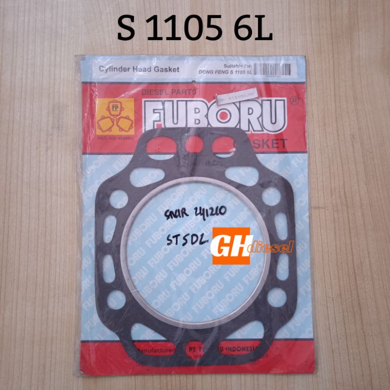 Jual Gasket head paking kop packing head mesin diesel S 1100 4H 5H 6H ...