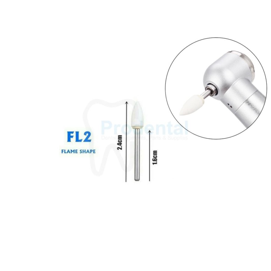 Jual Dental Bur Poles Porselen Porcelain / White Stone / Bur Arkansas ...