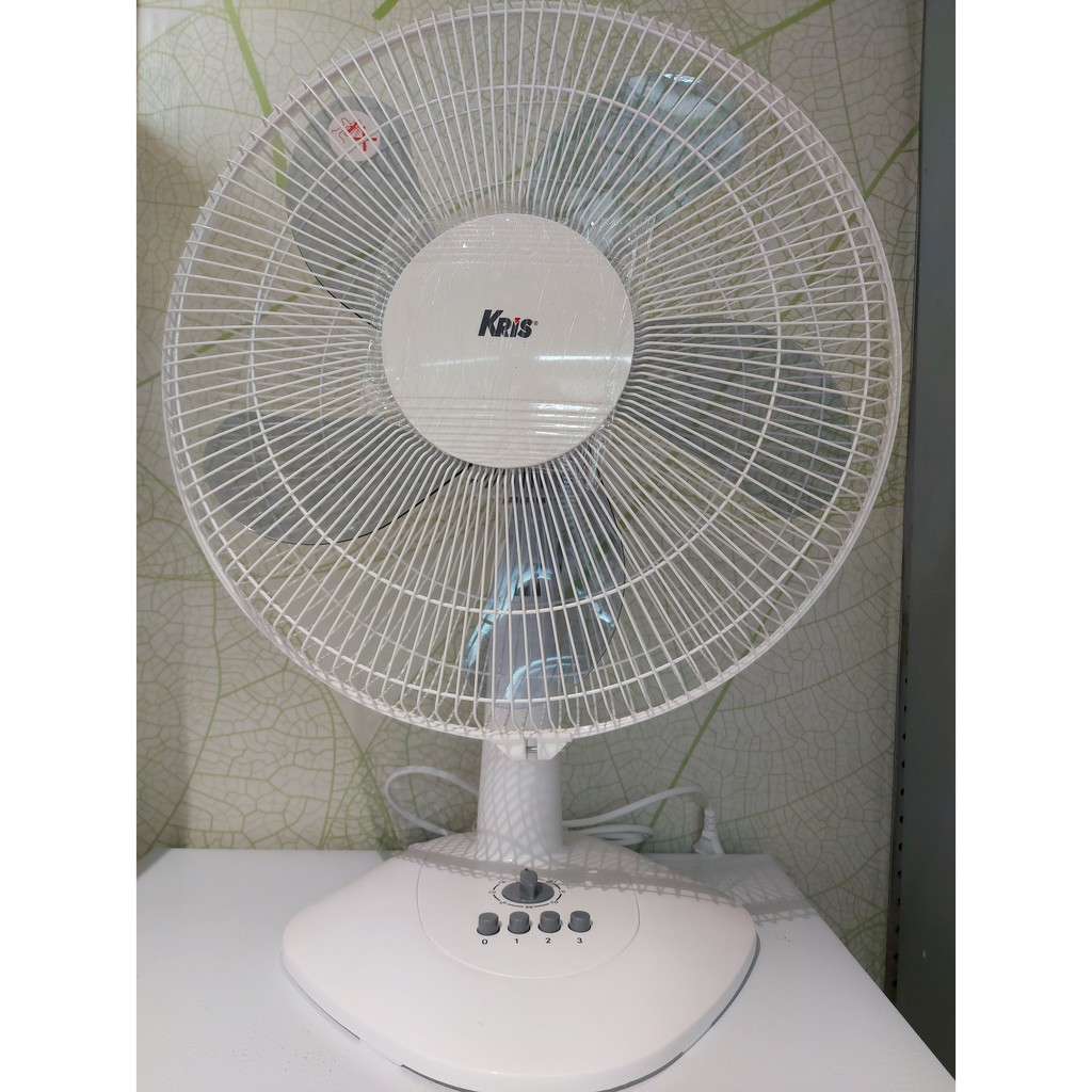 Jual KIPAS ANGIN MEJA 16 INCH 50W / TABLE FAN WHITE 5 BLADE / KIPAS ANGIN 40CM | Shopee Indonesia
