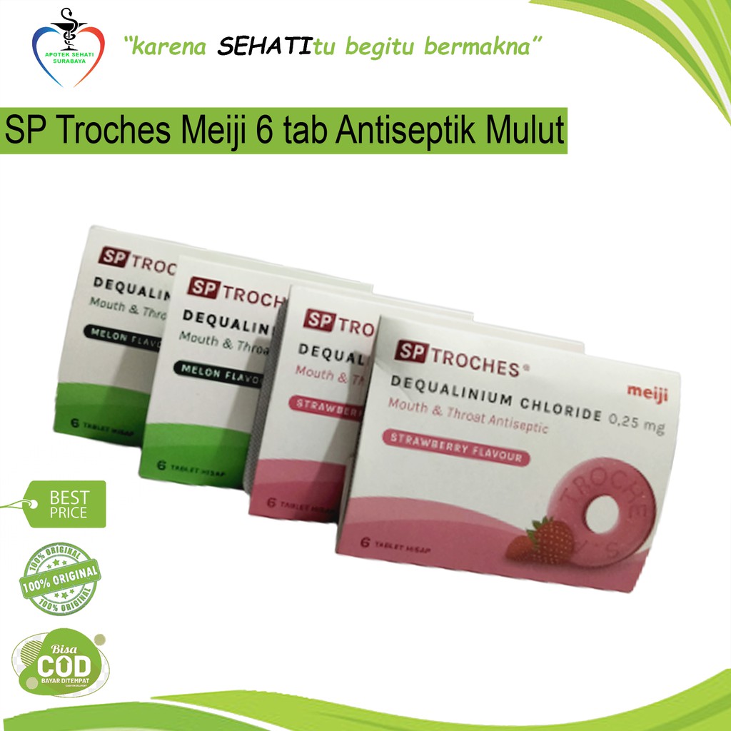 Jual SP TROCHES OBAT RADANG '6S ANTISEPTIK KEMASAN BARU | Shopee Indonesia