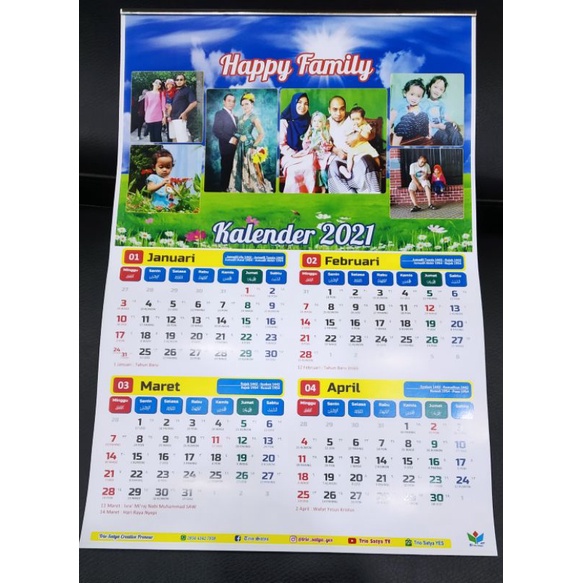 Jual Kalender Tahunan Custom Foto & Nama | Shopee Indonesia