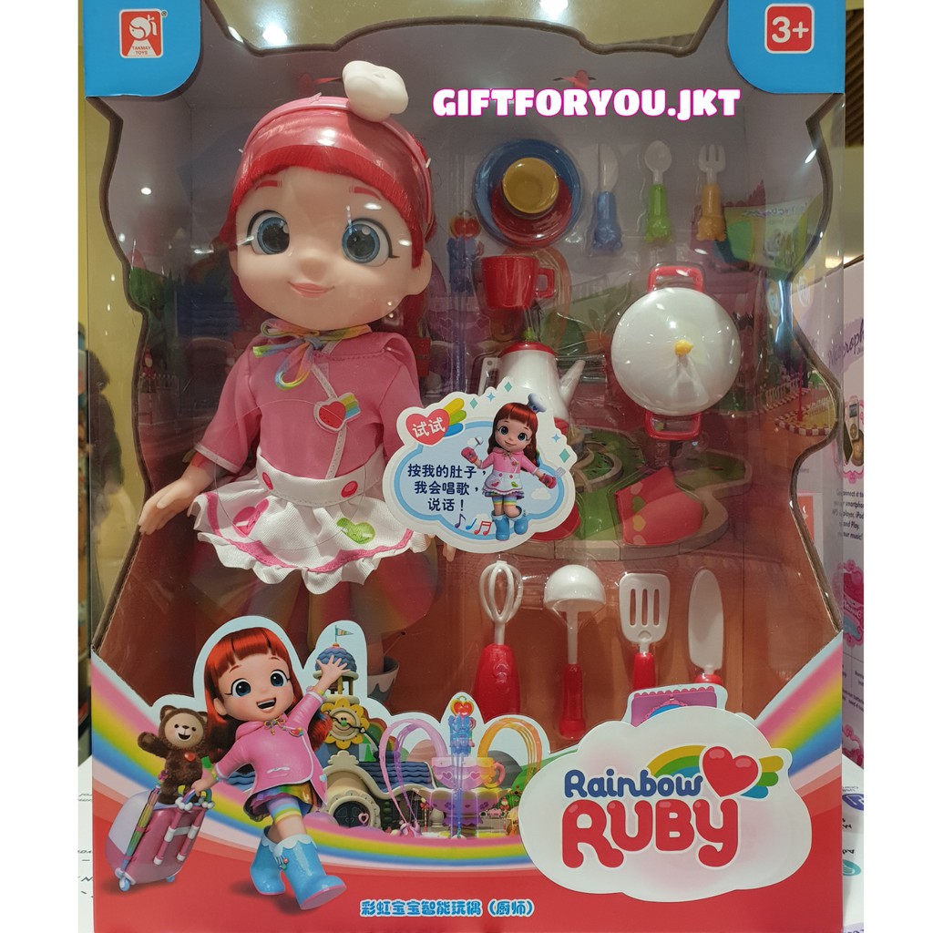 Jual Boneka Rainbow Ruby Doll Chef Kitchen Playset Original Mainan Anak ...