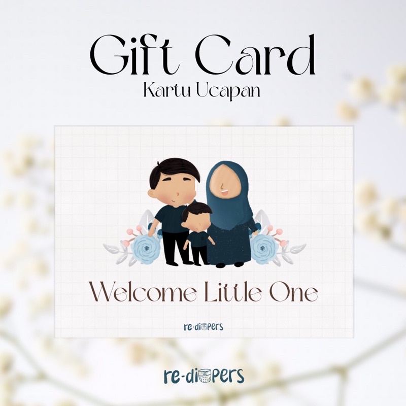 Jual Kartu Ucapan Satu Sisi | Kartu kado Gift Card | Kado Lahiran Bayi ...