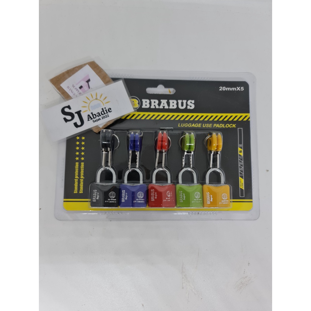 Jual (1 PCS) Gembok Koper Set BRABUS XL 20mm 5Pcs | SJ ABADIE ...