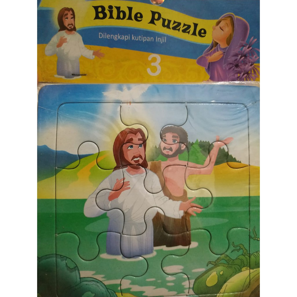 Jual paket 3 in1 puzzle rohani bible Alkitab untuk anak 9 keping per ...