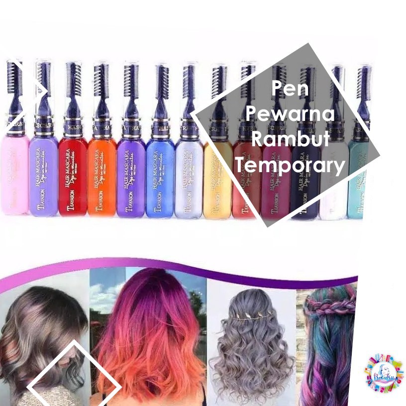 Jual [READY STOCK] PEWARNA RAMBUT TEMPORARY MODEL PEN WARNA BAGUS ...
