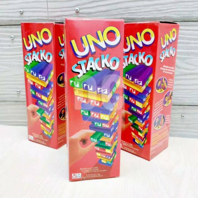Jual MAINAN UNO BLOCK / UNO STACKO / Unu Balok | Shopee Indonesia