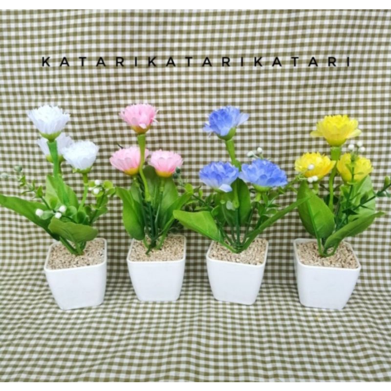 Jual BUNGA HIAS PLASTIK BUNGA LAVENDER RUMPUT BUNGA ASTER ARTIFICIAL ...