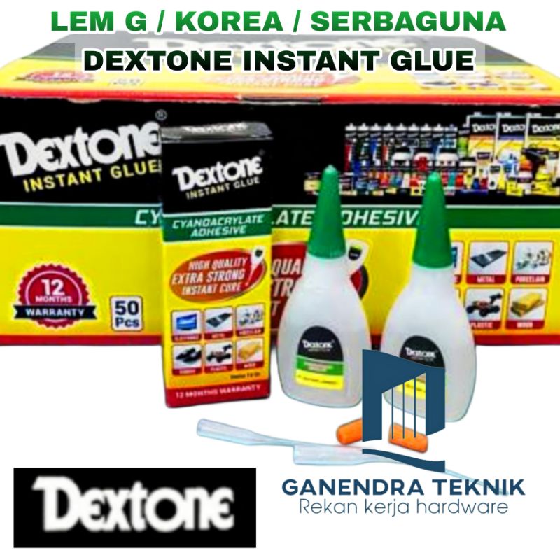 Jual Dextone Lem Korea Instant Glue 15gram - Lem Dextone Cyanoacrylate ...