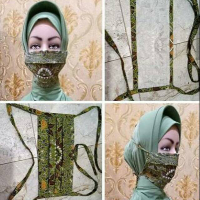 Jual Masker batik persit model panjang | Shopee Indonesia