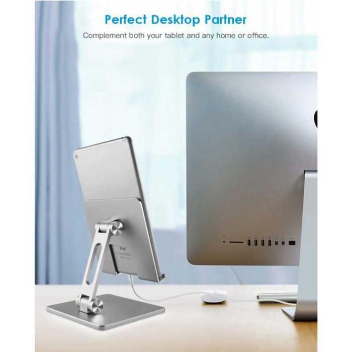 Jual Stand Tablet Aluminium Holder Dudukan Ipad Desktop POS Meja Kasir ...