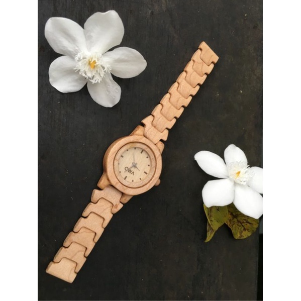 Jual Owa Lawu jam tangan kayu wanita | Shopee Indonesia