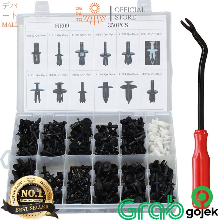 Jual car fasterner clip /Baut Rivet Mobil Universal Car Push Pin ...