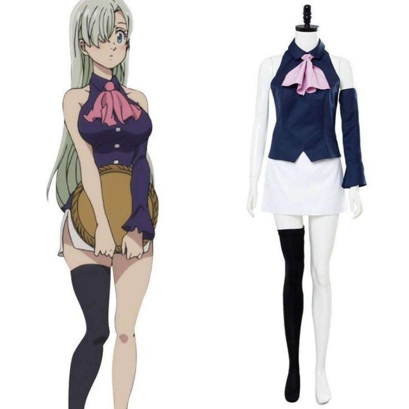Jual Nanatsu no Taizai Elizabeth Liones Cosplay Costume Anime Female ...