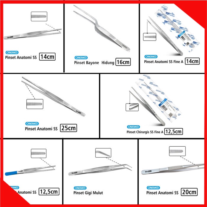 Jual Pinset Chirurgis Stainless Steel / Anatomi / Bayonet / Gigi Mulut ...