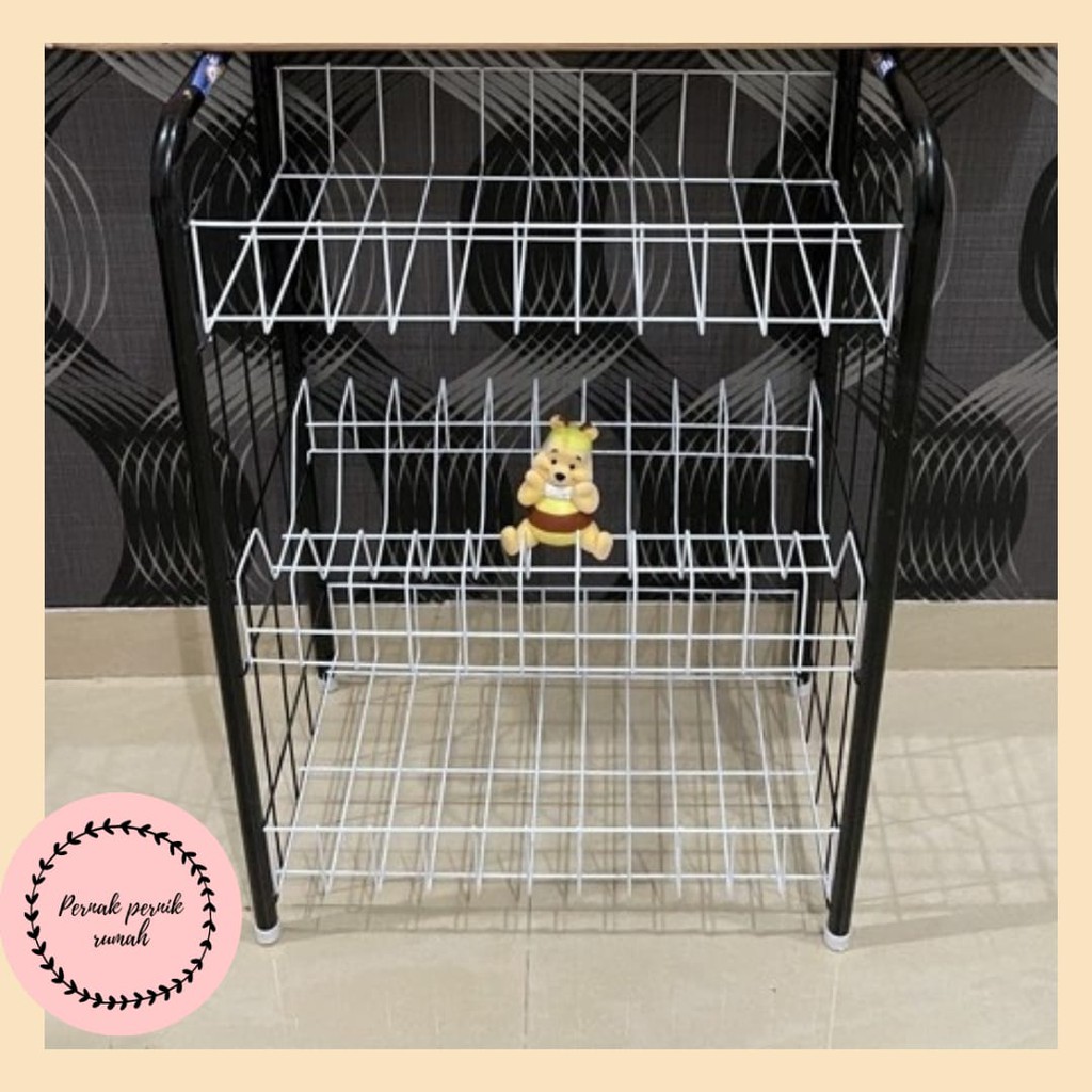 Jual RPK Rak piring 3 susun Rak dapur Rak piring Rak besi susun Rak ...