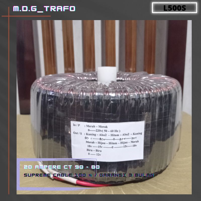 Jual trafo toroid donat 20A CT 90v - 80v murni | Shopee Indonesia