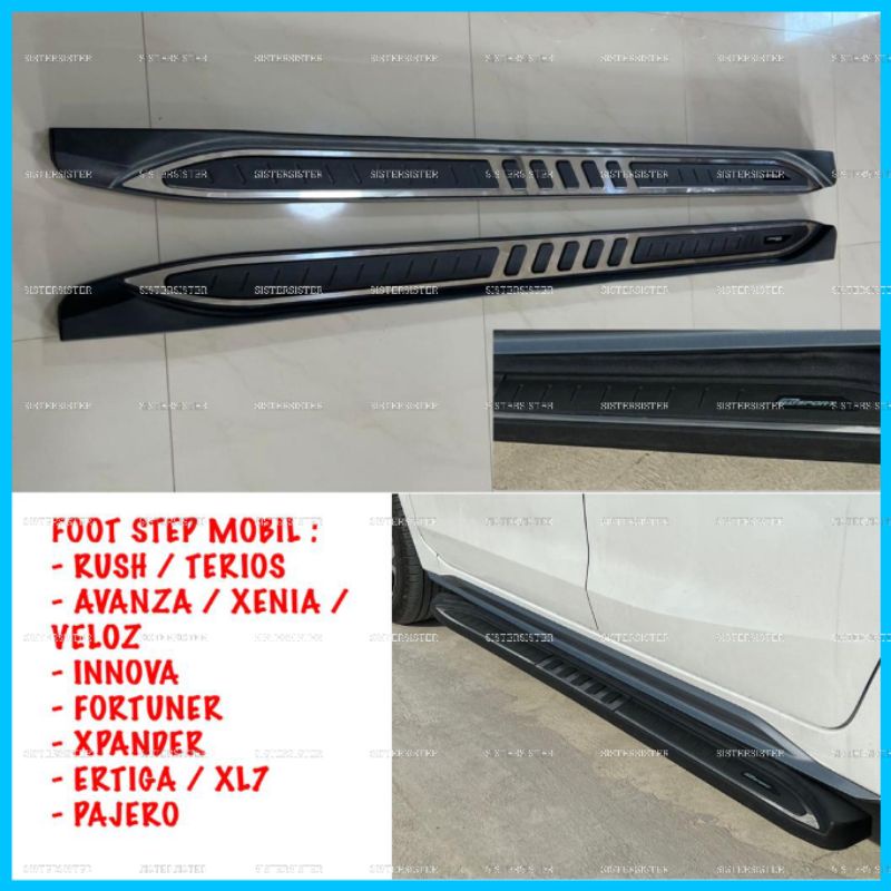 Jual Foot Step Pijakan Mobil GR SPORT Rush Terios Innova Fortuner ...