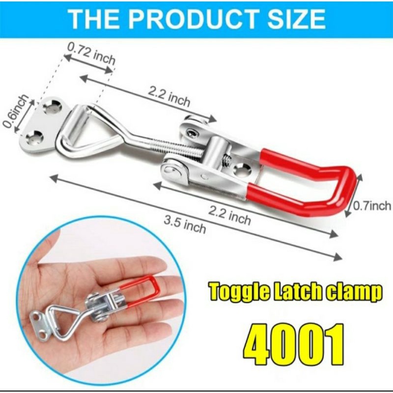 Jual Toggle Latch Clamp 4001 330Lb Adjustable/ Klem Togel Pintu Box ...