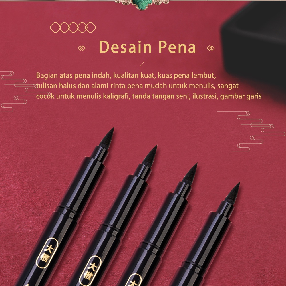 Jual Deli Calligraphy Pen / Pulpen Pena Kaligrafi Brush Pen Tebal dan ...