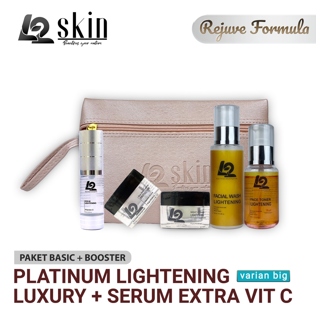 Jual L2 Skin Paket Platinum Lightening Luxury Extra Vit C | Shopee ...