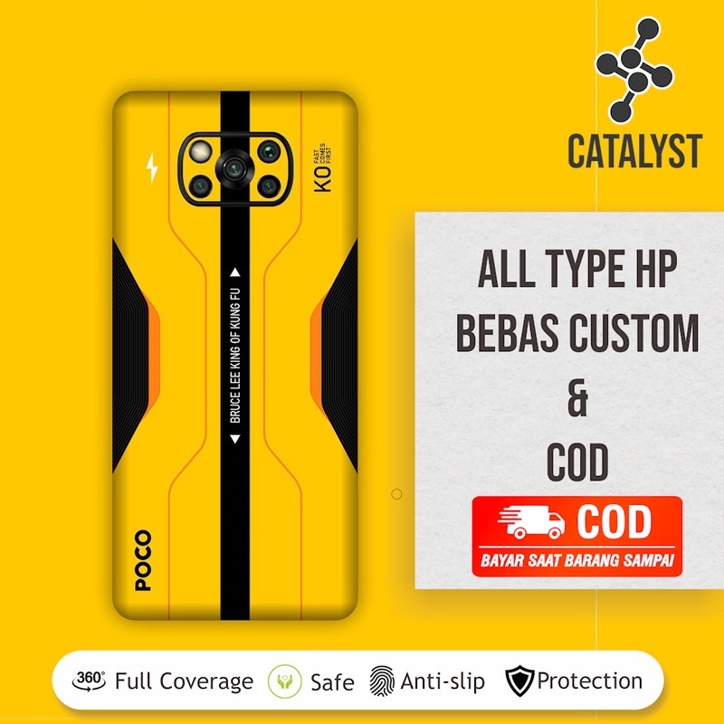 Jual Garskin Skin POCO X3 PRO NFC Bruce Lee Yellow Gaming - Bisa Custom ...