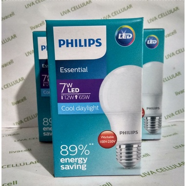 Jual Lampu PHILIPS LED Essential 7 Watt Putih | Shopee Indonesia